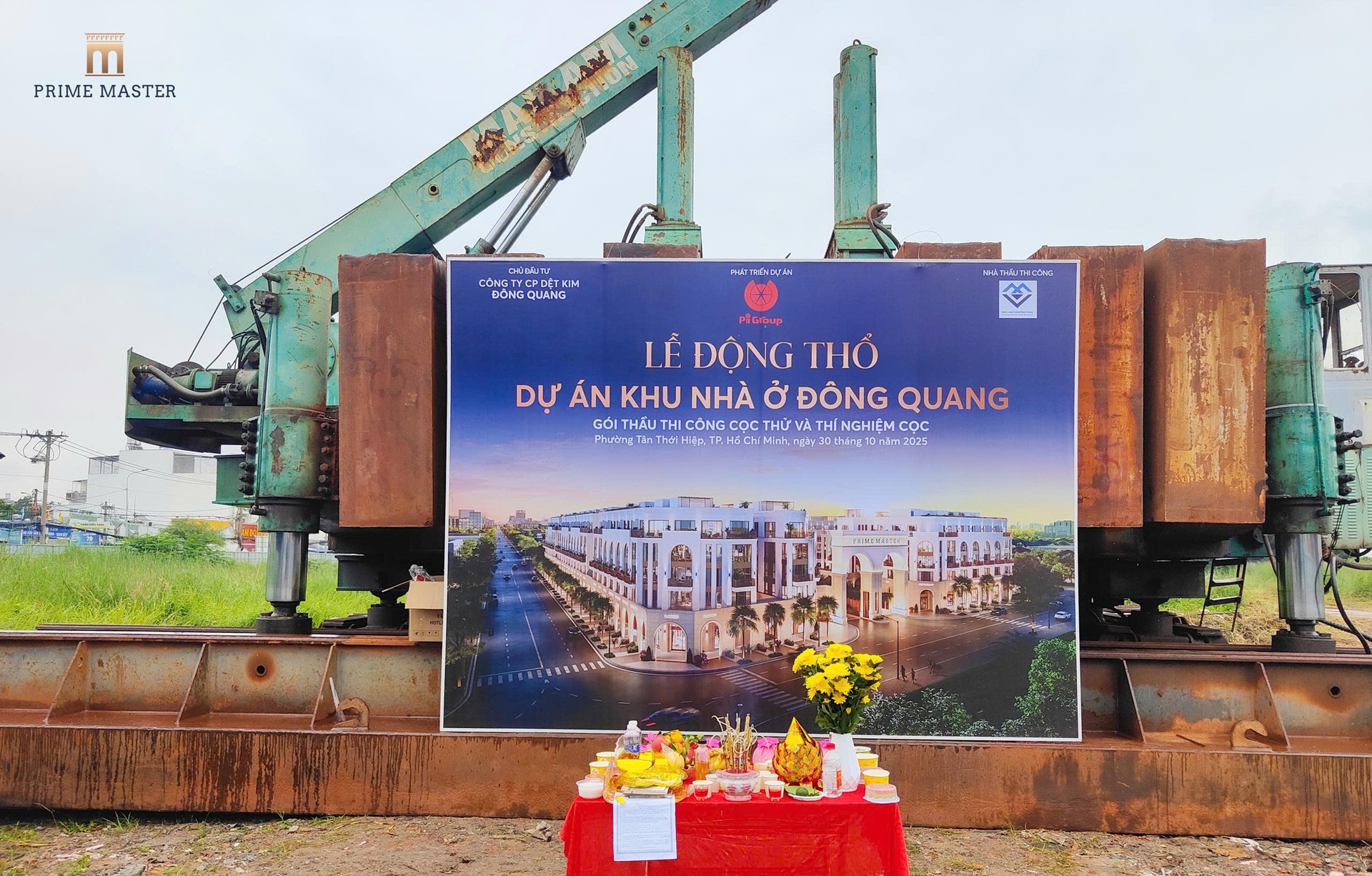Lễ động thổ Prime Master ngày 30/10/2025